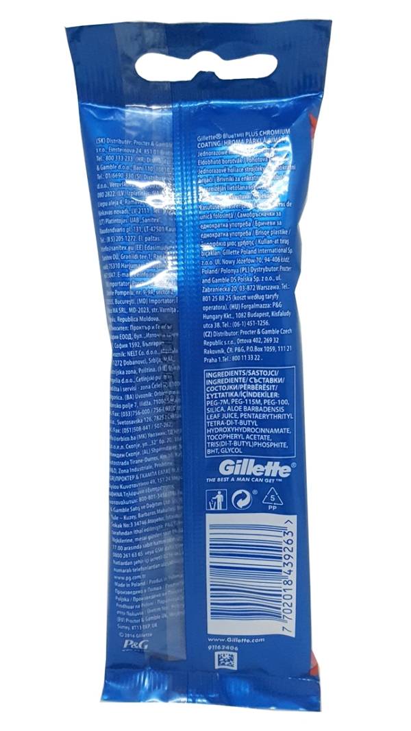 Gillette Blue 2 Plus 2 pcs | Alliance Gillette Blue 2 Plus 2 pcs | Alliance